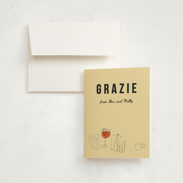 Aperol Thank You Cards by Claire | Minted