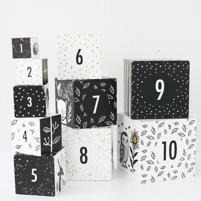 Wee Gallery Nesting Blocks - Woodland Numbers Toys by Wee Gallery | Minted