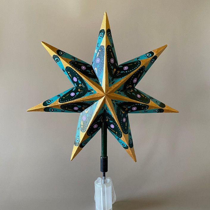 Green and Gold Tree Topper Tree Toppers by Emily Morris | Minted