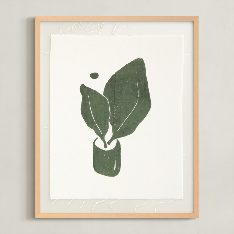 LEIA Block Print Textile Art by Alex Roda | Minted