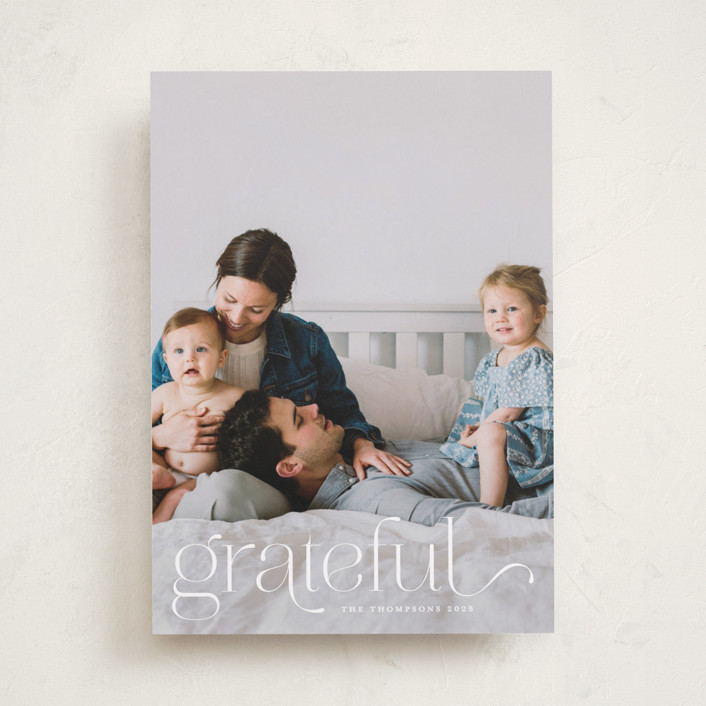 We Are Grateful Thanksgiving Cards by Kristel | Minted
