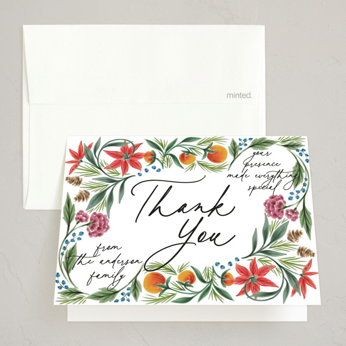 Bountiful Folded Wedding Thank You Cards by Grae | Minted