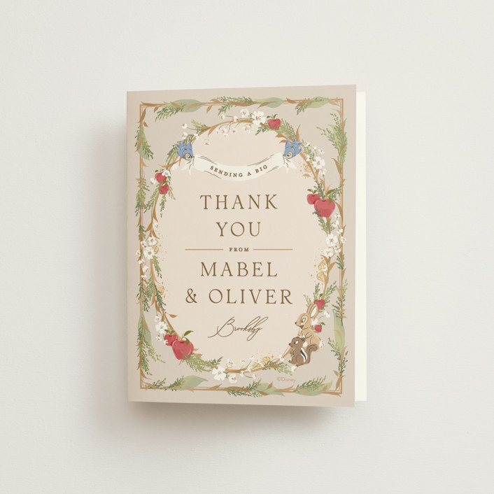 Disney's Snow White Someday Folded Wedding Thank You Cards by Erin L ...