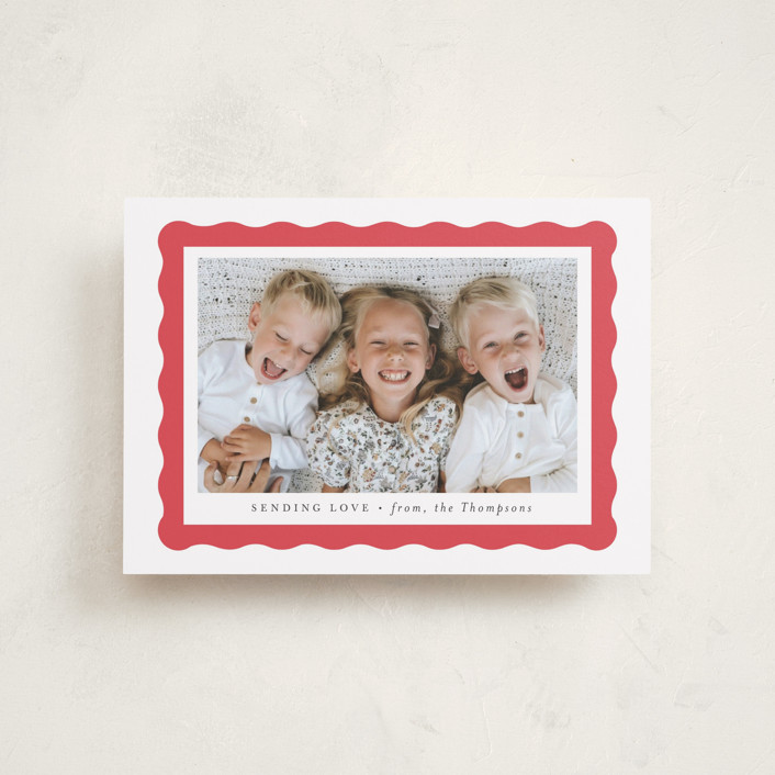 scallop edge Valentine's Day Postcards by Sara Hicks Malone | Minted