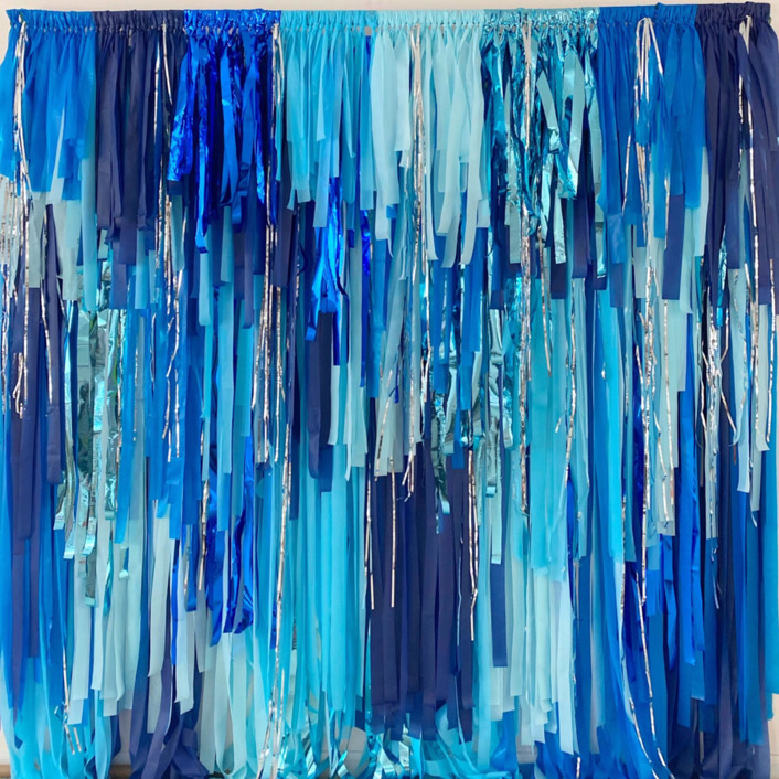 Blue backdrop Bunting Banners by Party with Ava | Minted