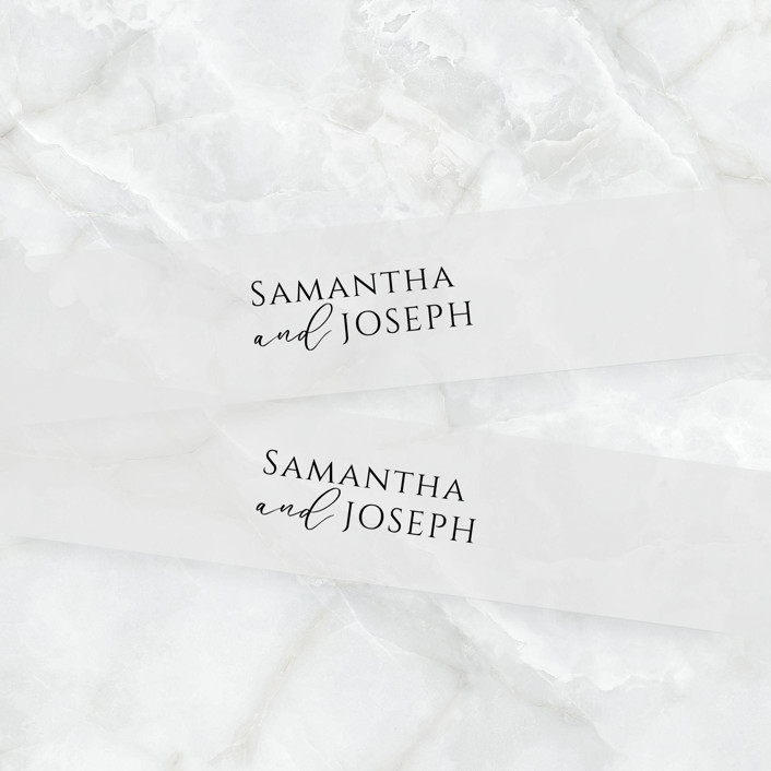 Personalized Vellum Belly Bands for 5 x 7 Invitations (Set of 25) Belly ...