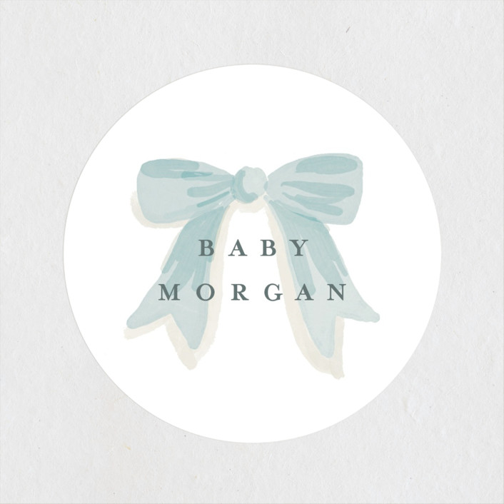 Eyelet Baby Shower Stickers by Laura Hankins | Minted