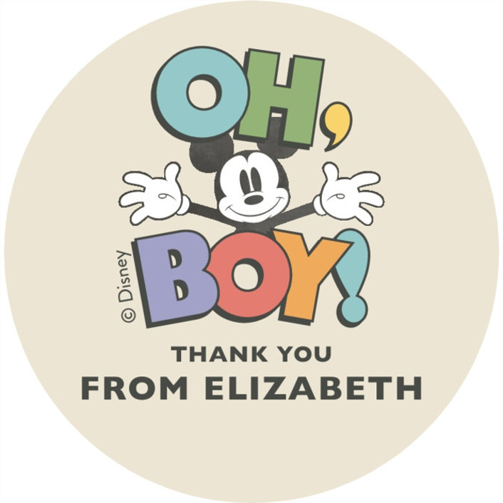 Disney's Mickey Mouse Oh, Boy! Baby Shower Stickers by Heather ...
