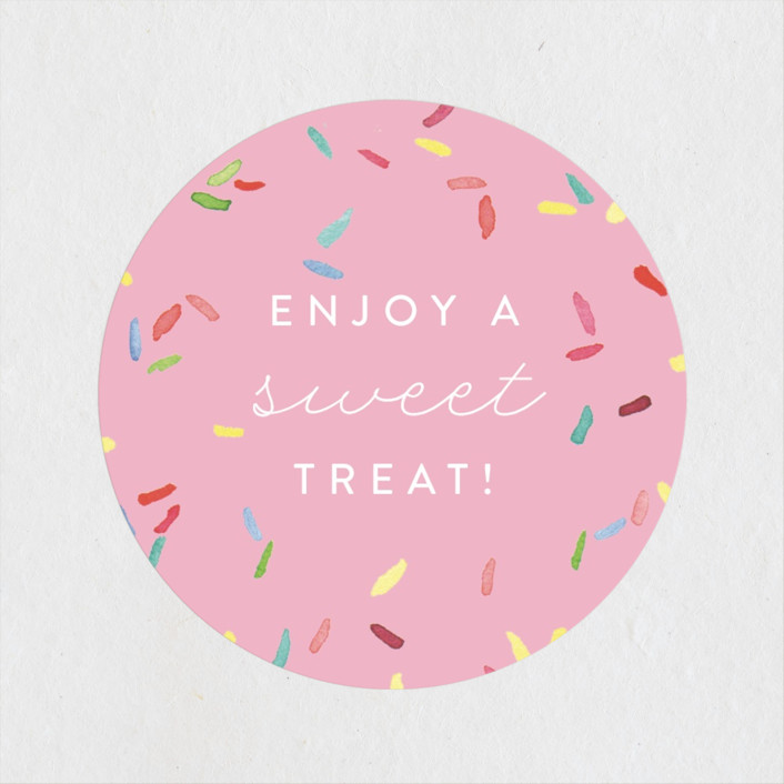 Sprinkle Me One Baby Shower Stickers by Lagniappe Paper | Minted