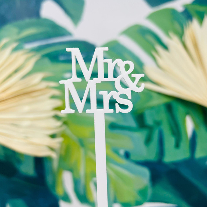 Mr. and Mrs. Stir Stick Set of 4 in White Stir Sticks by The Tiny ...