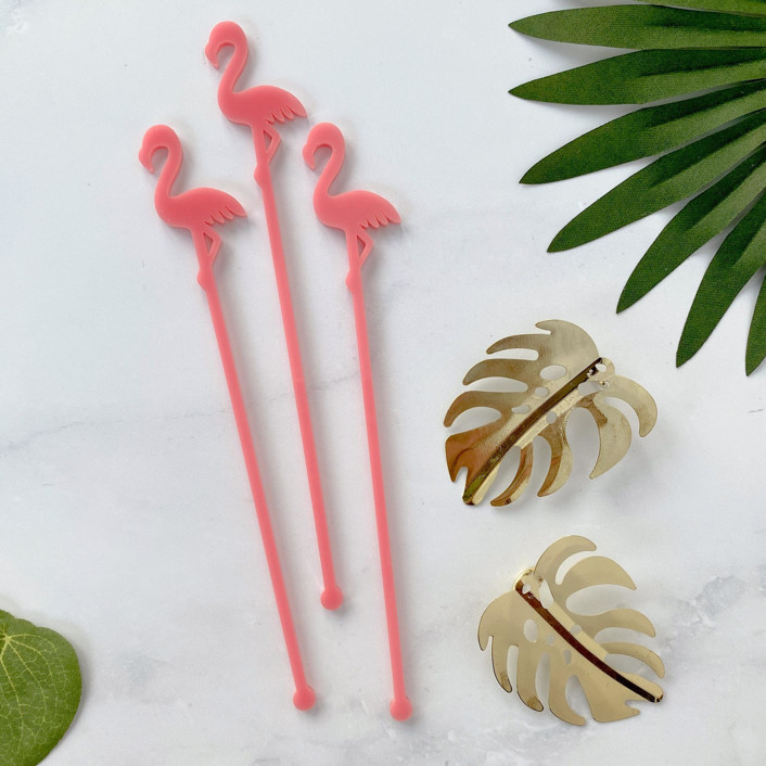 Flamingo Stir Sticks - Pink (Set of 25) Stir Sticks by Atomic ...