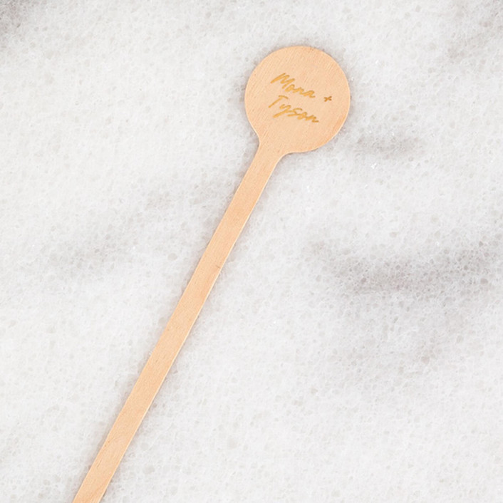 Lovers' Script Stir Stick, wooden stir stick, set of 100 Stir Sticks by ...