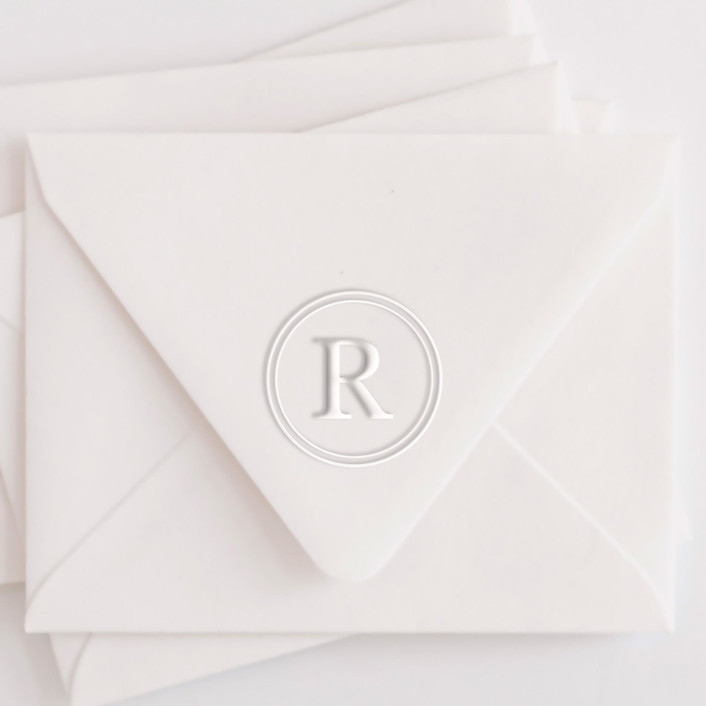 Custom Single Letter Circle Monogram Embosser Embossers by Casey Harp ...