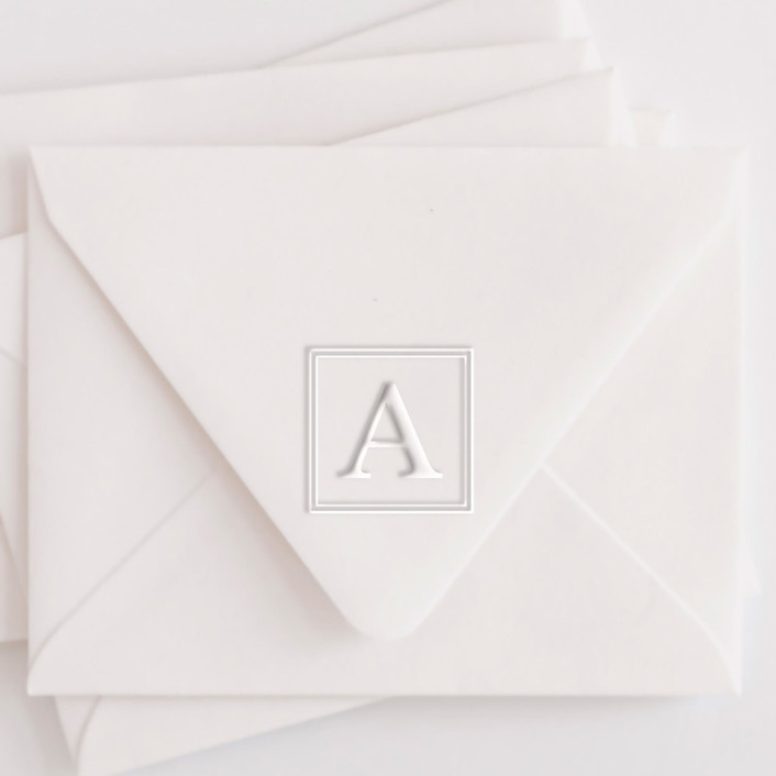 Custom Single Letter Square Monogram Embosser Embossers by Casey Harp ...