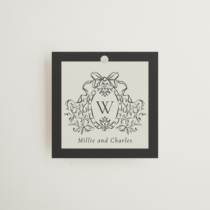 Ornate sketched frame Wedding Favor Tags by Jackie Crawford | Minted