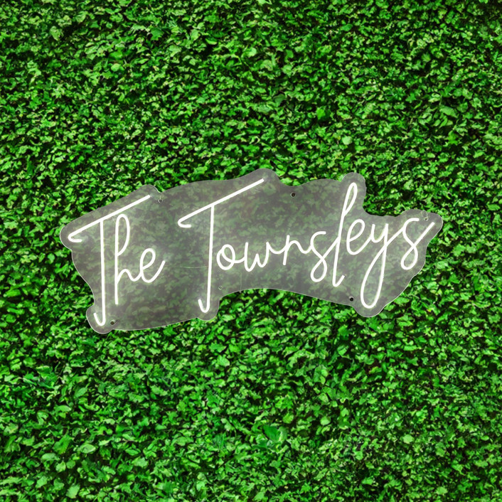 Custom LED Neon Last Name Sign Illuminated Signs by Papel Custom Design ...