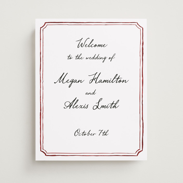 Handwritten Welcome Signs by Cass Loh | Minted