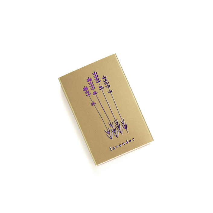 Lavender Matchbox, Purple on Gold Matchbooks and Matches by Jessica ...