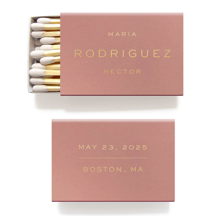 Customized matchboxes store
