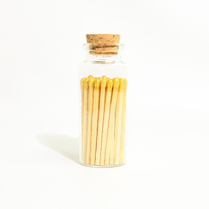 Gold Matchsticks in Medium Corked Vial Matchbooks and Matches by Summer ...