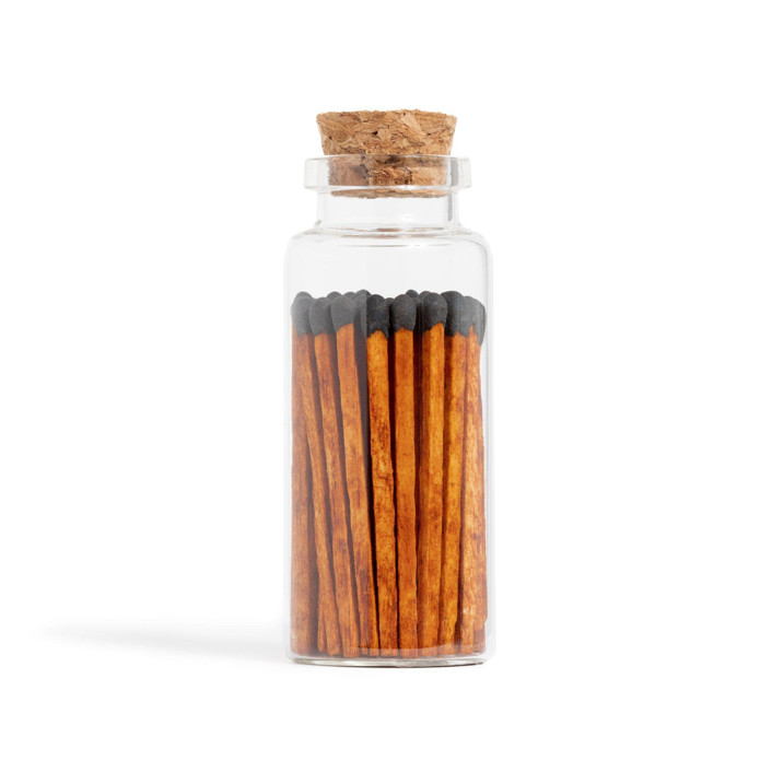 Cinnamon Black Matchsticks in Medium Corked Vial Matchbooks and Matches ...