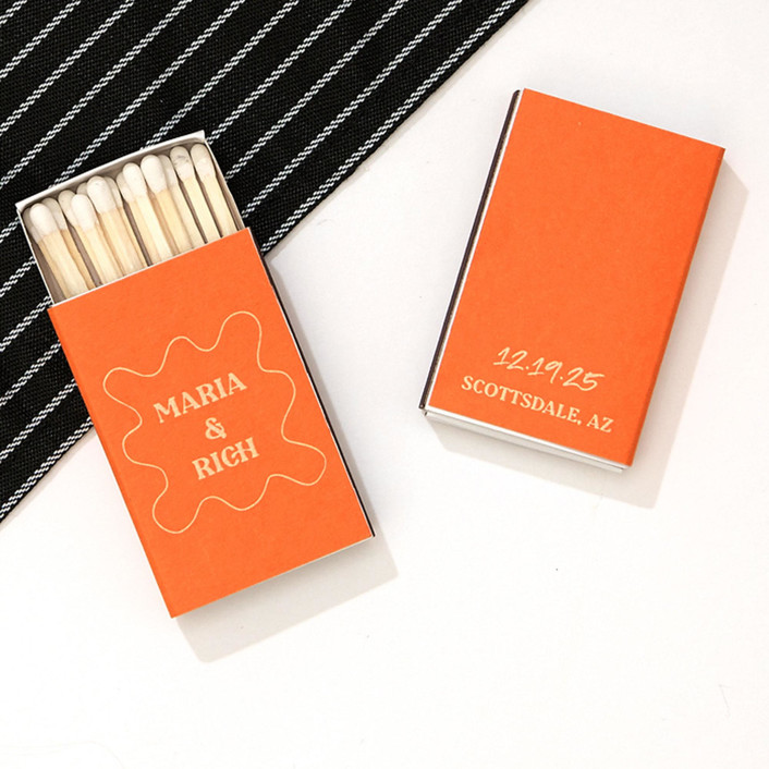 Pasta Party Organic Frame Matchbox, set of 100 Matchbooks and Matches ...