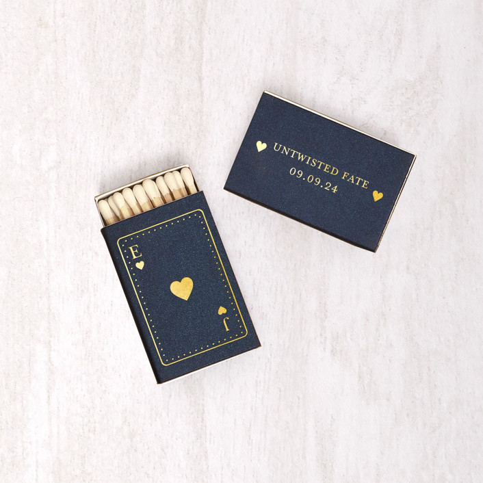 Playing Card Matchboxes, set of 100 Matchbooks and Matches by ...