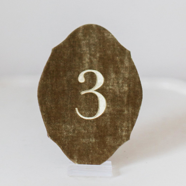 Gold Oval Table Number Table Numbers by Velvet Raptor | Minted