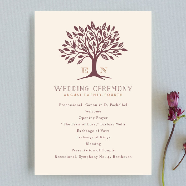Enchanted Wedding Programs by Griffinbell Paper Co. | Minted