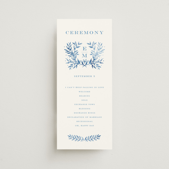 Royal Wedding Programs by Petra Kern | Minted
