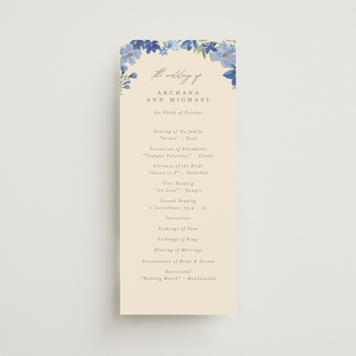 Nilgiri Wedding Programs by Creo Study | Minted