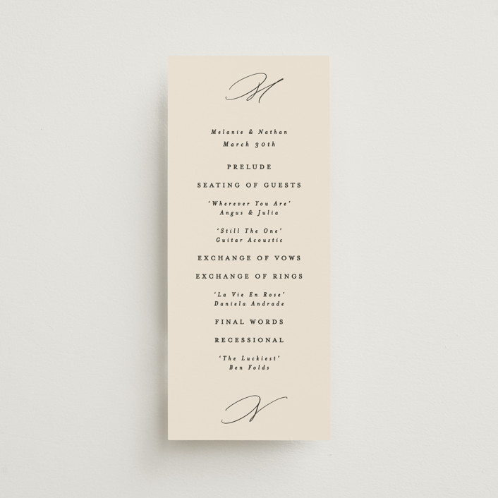 Infinite Wedding Programs by Angela Thompson | Minted