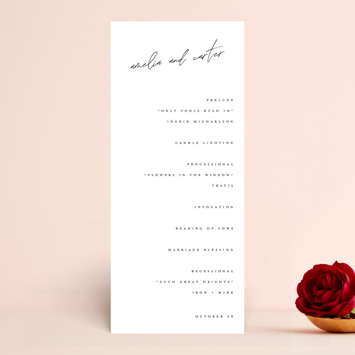 Slate Wedding Programs by Up Up Creative | Minted