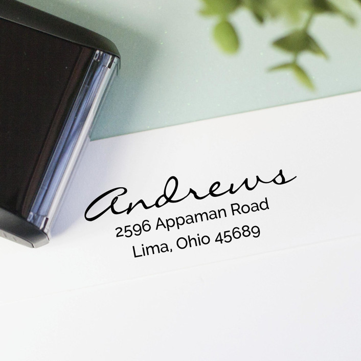 Casual Custom Address Stamp | Self Inking Address Stamps by Sara Luke ...
