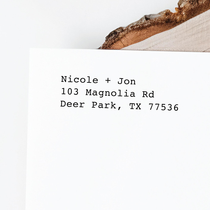 Simple Vintage Address Stamp | Self Inking Return Address Stamp Address ...