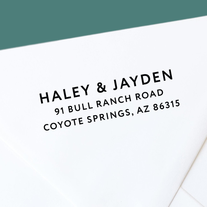 Personalized Self-Inking Return Address Stamp | Modern and Bold Address ...