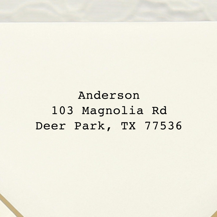Simple Family Address Stamp | Self Inking Return Address Stamp Address ...