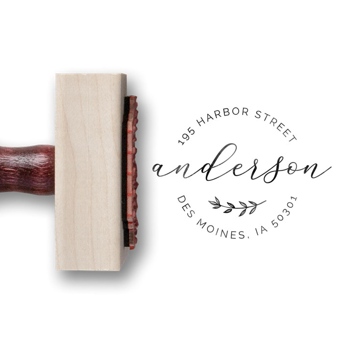 Custom Return Address Stamp | Round Address Stamp Address Stamps by ...