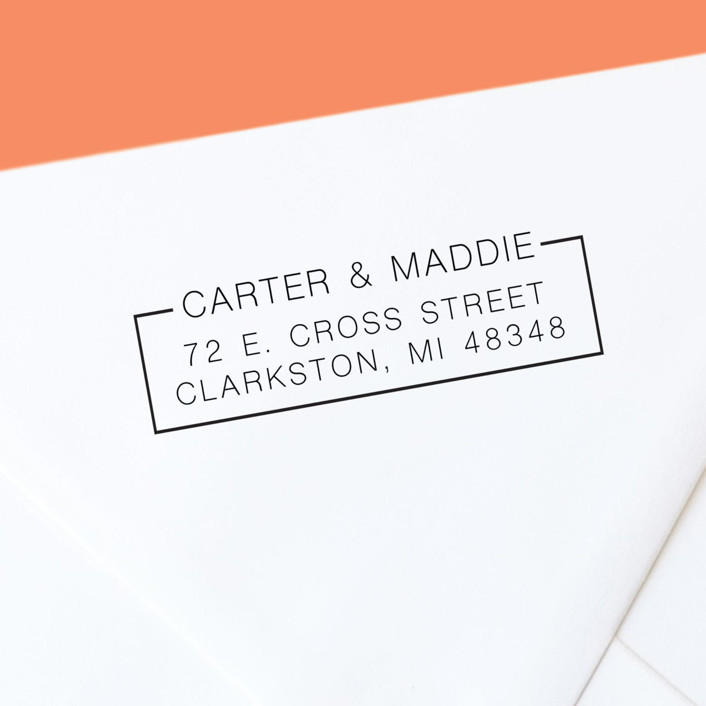 Custom Modern Block Style Self-Inking Return Address Stamp Address ...