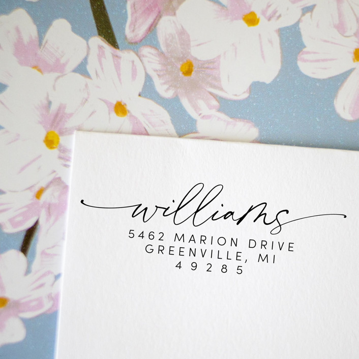 Custom Address Stamp | Self Inking Address Stamps by Sara Luke | Minted