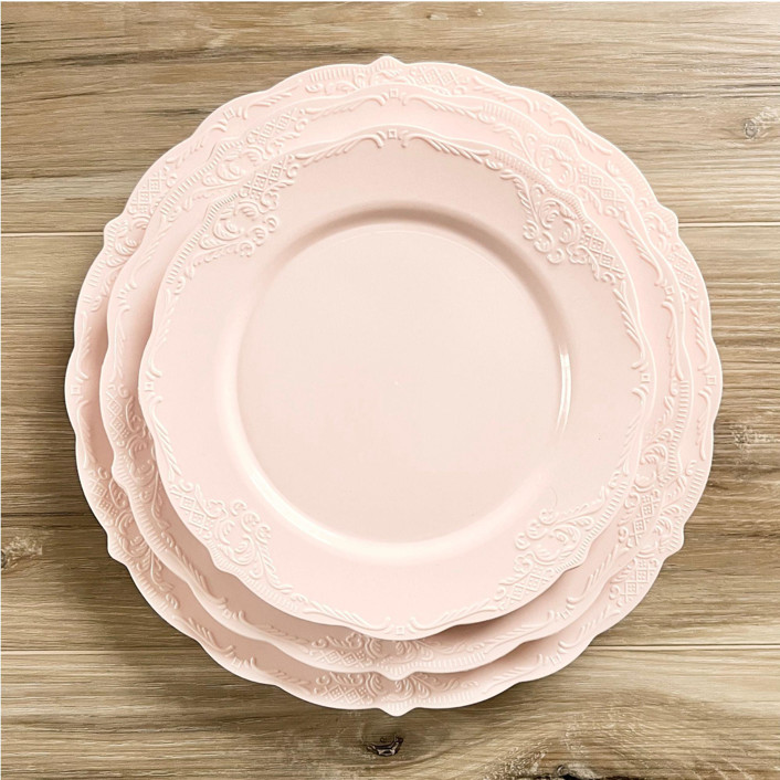 Vintage Dinnerware Set | Blush Rose Wedding Serving and Dining ...