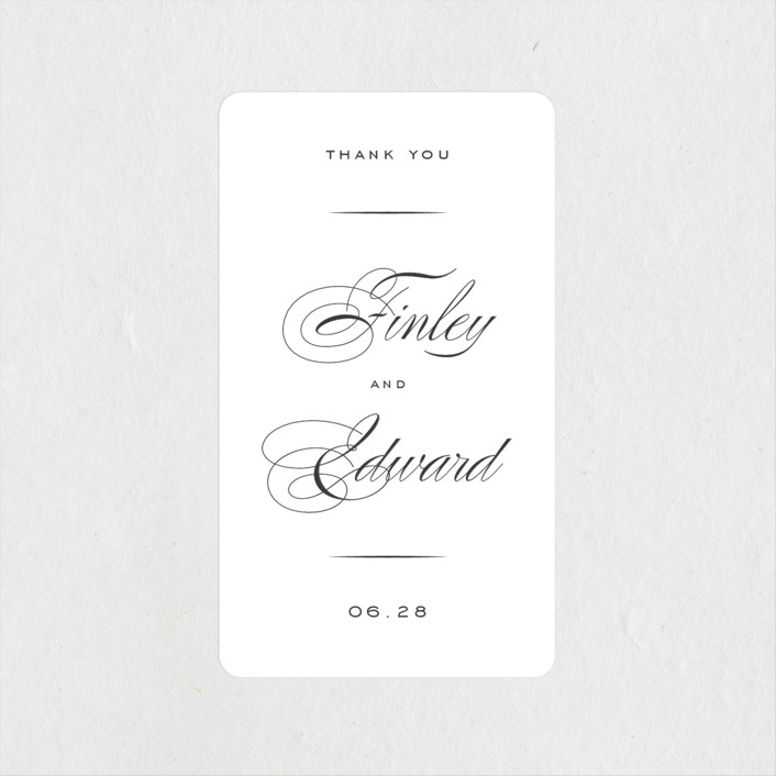 Vow Wedding Favor Stickers by Leah Bisch | Minted