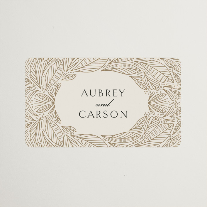 Royalty Wedding Favor Stickers by Jen Owens | Minted