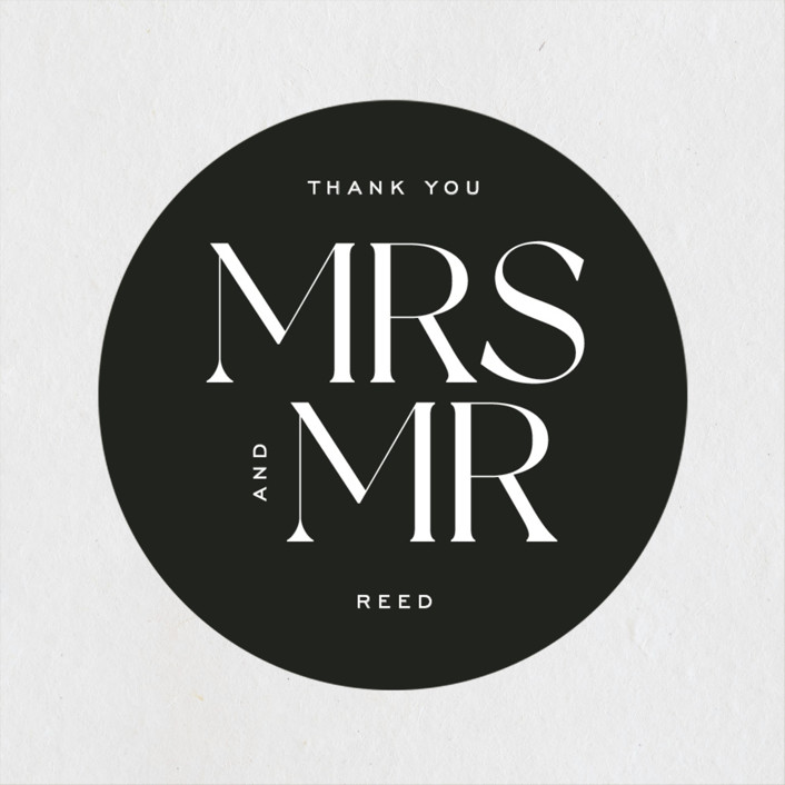 Carino Wedding Favor Stickers by Pati Cascino | Minted