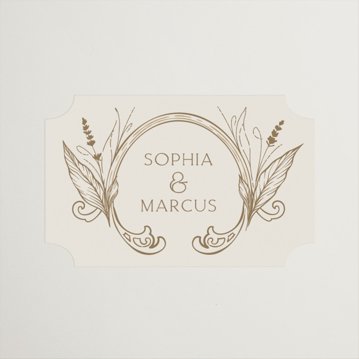 Charming Wedding Favor Stickers by GeekInk Design | Minted