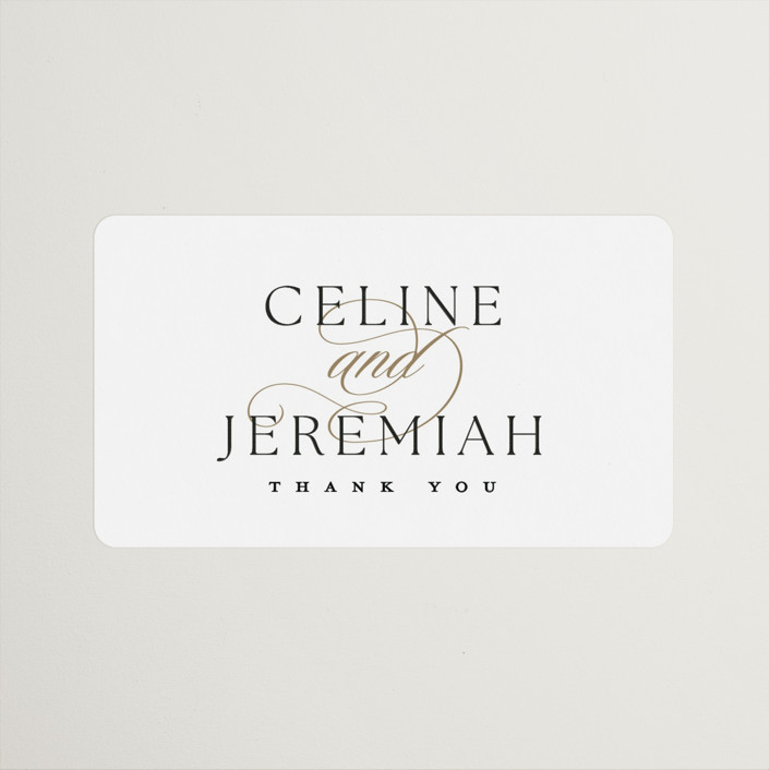 Left Align Wedding Favor Stickers by Kelly Schmidt | Minted