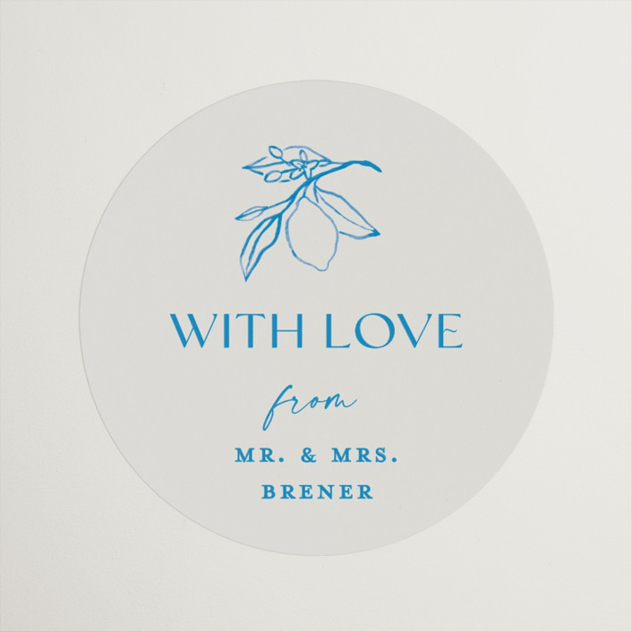 Mediterraneo Wedding Favor Stickers by Pati Cascino | Minted