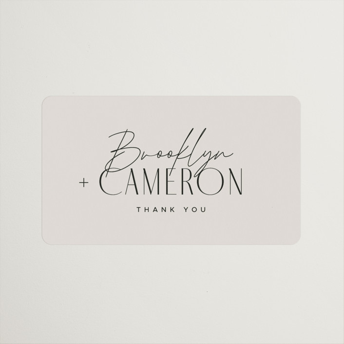 Arabilla Overlap Wedding Favor Stickers by Kelly Schmidt | Minted