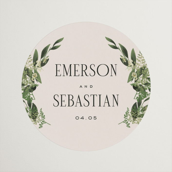 Bliss Wedding Favor Stickers by Leah Bisch | Minted