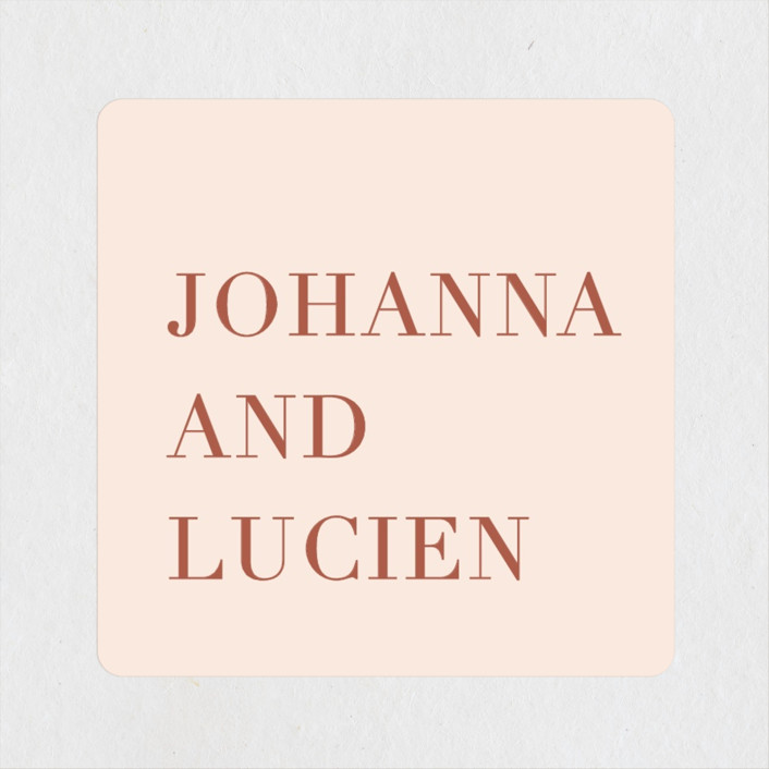 Classic refresh Wedding Favor Stickers by Stacey Meacham | Minted